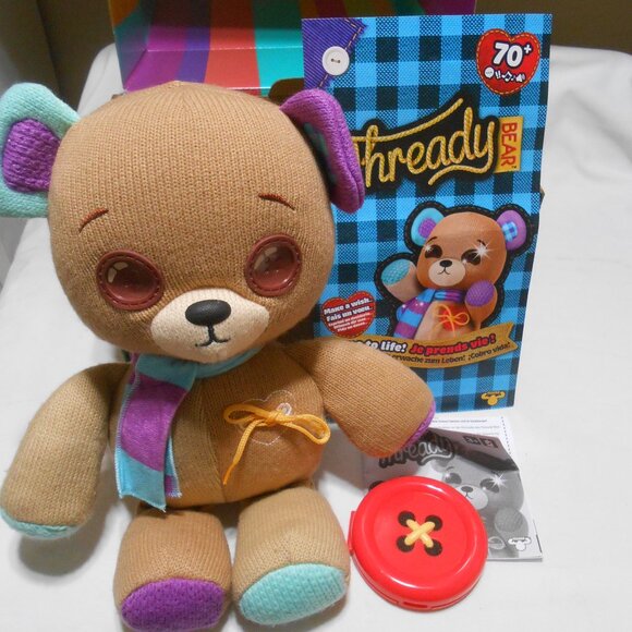 moose toys | Toys | New Thready Bear Plush Interactive Toy 7 Emotions I ...